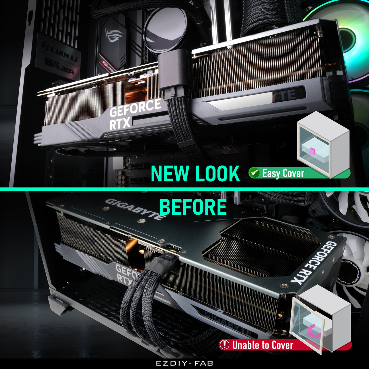 12VHPWR 600W GPU POWER ADAPTER 90 Degrees – EZDIY-FAB