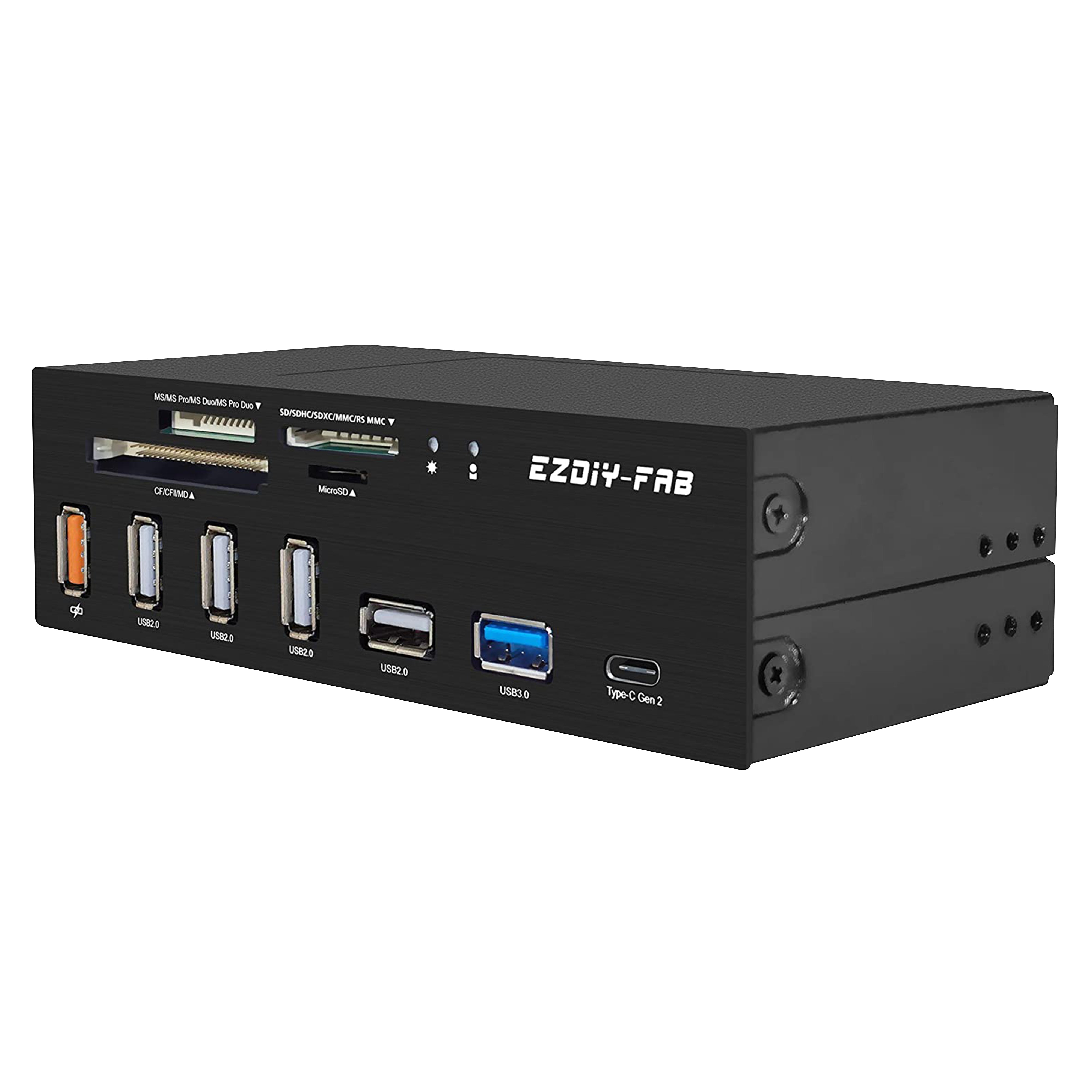 5.25in PC Front Panel Internal Card Reader USB HUB, USB 3.1 Gen2 Type ...