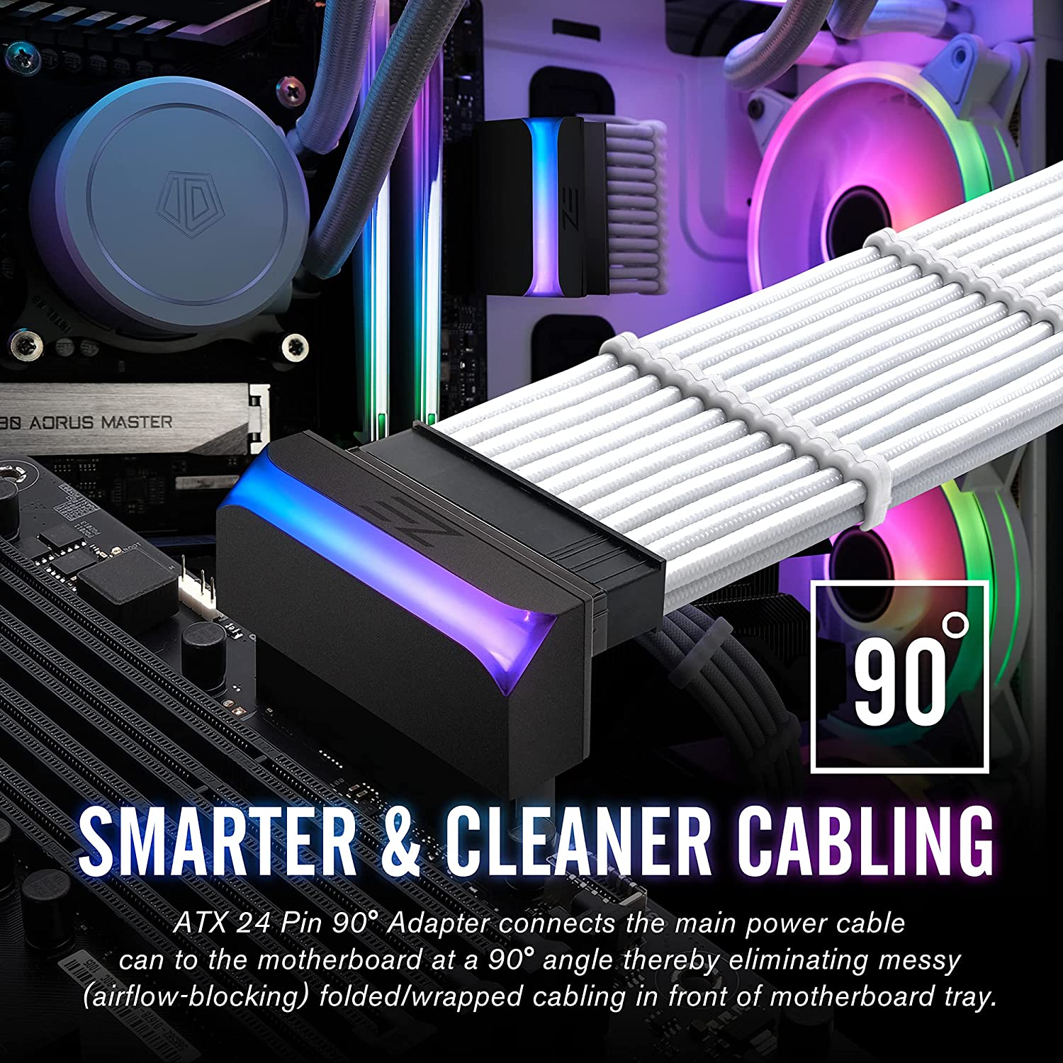 ARGB 24-pin 90 Degree Power Connector – EZDIY-FAB