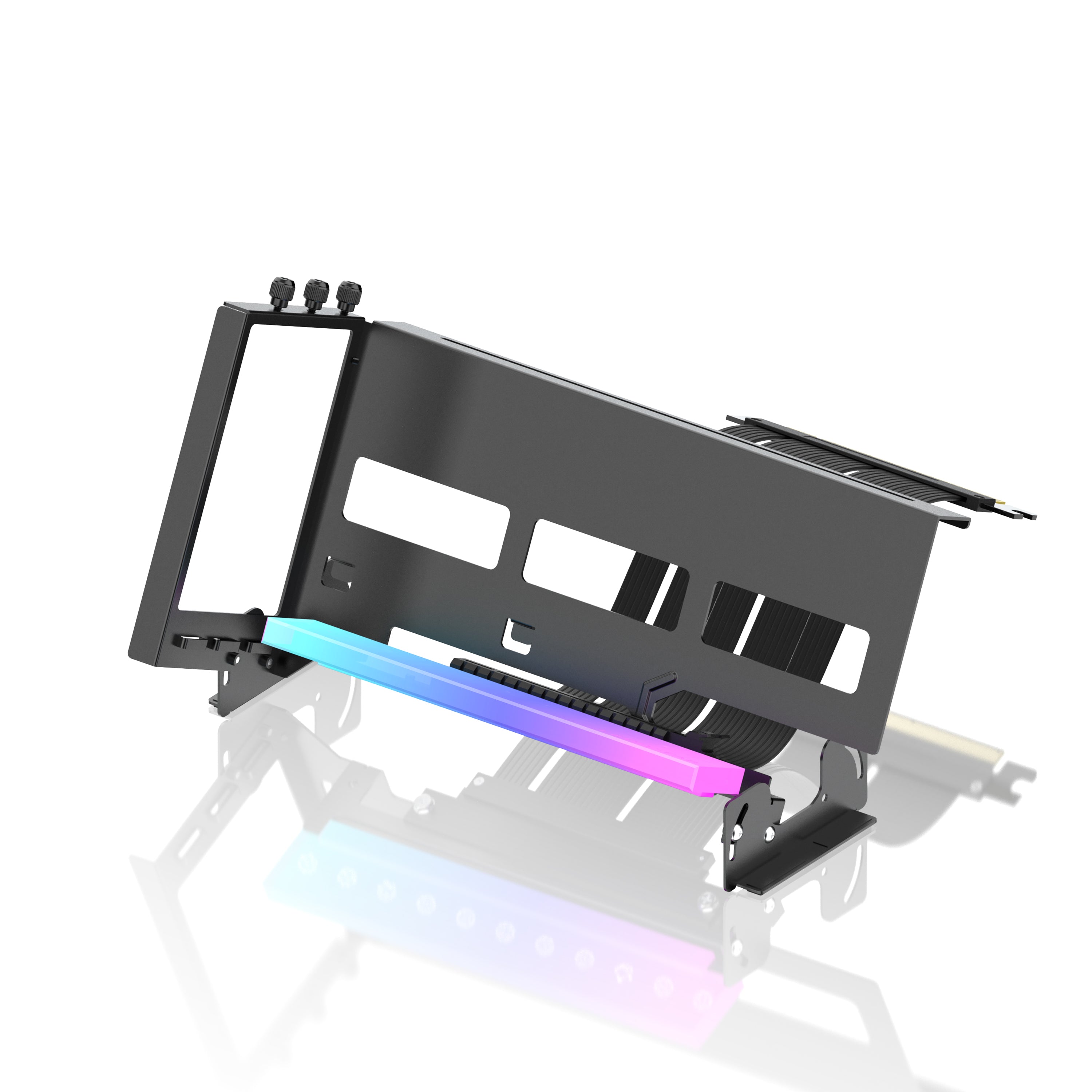 PCIE 4.0 Multi-Angle GPU MOUNT WITH ARGB MODULE – EZDIY-FAB