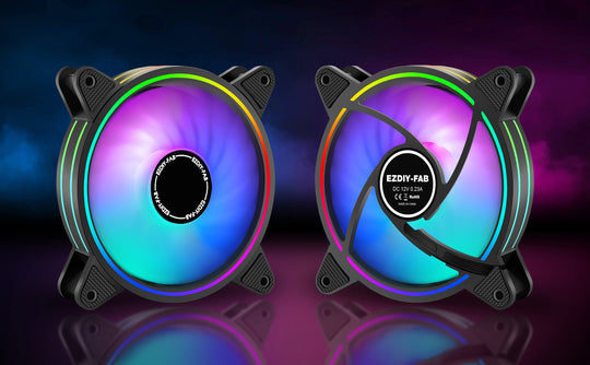 Moonlight 120mm RGB Case Fan with PWM Fan HUB – EZDIY-FAB