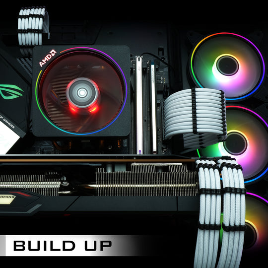 16 AWG NYLON PSU EXTENSION - WHITE – EZDIY-FAB