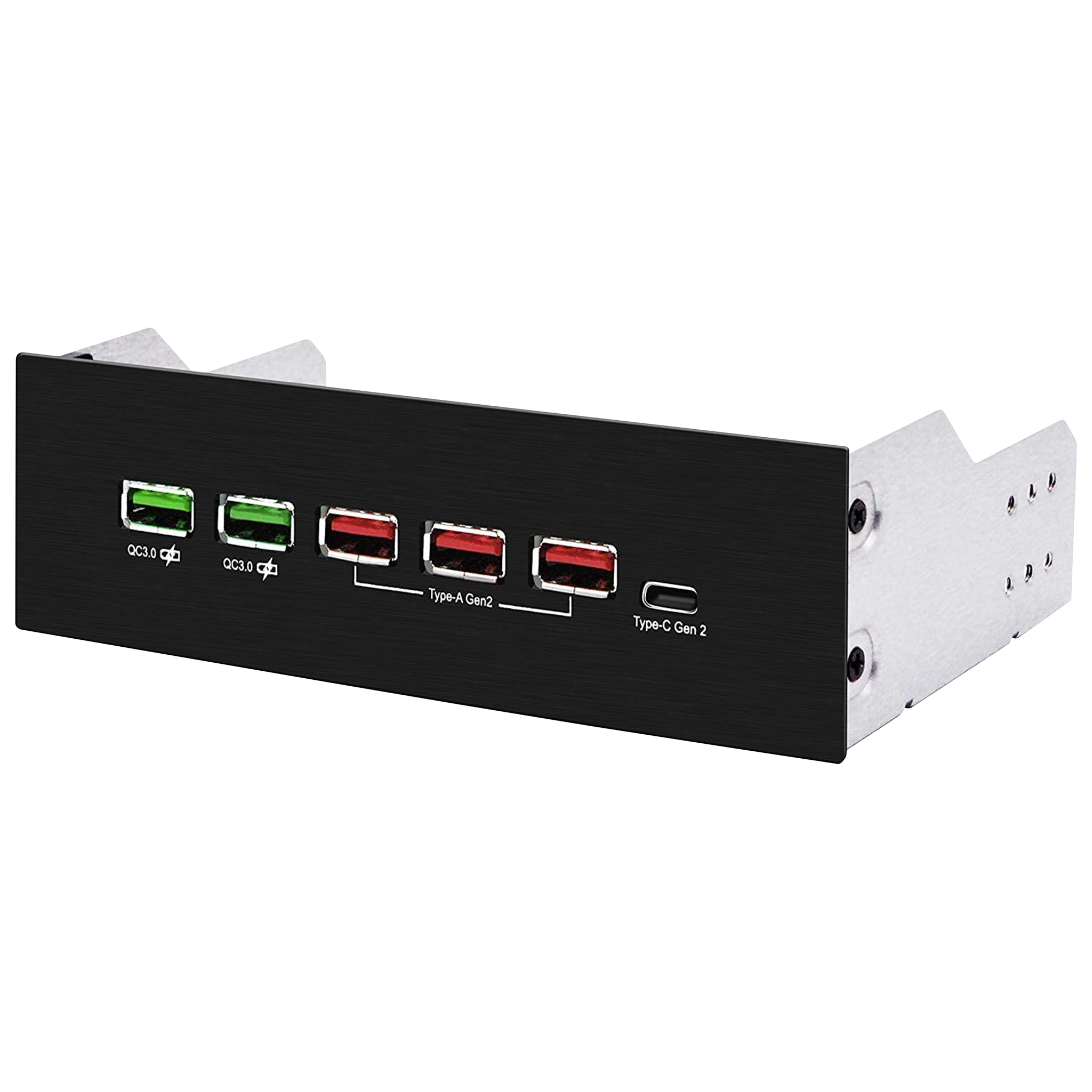 5.25in 10Gbps USB 3.1 Gen2 Hub and Type-C Port Front Panel – EZDIY-FAB